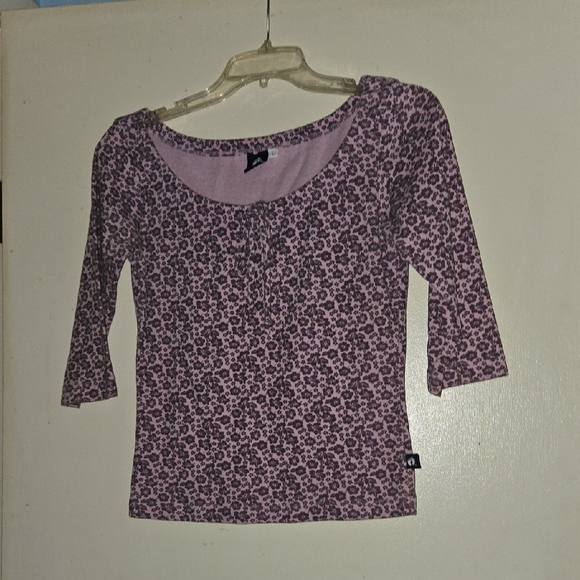 Hang Ten | Tops | Hang Ten Purple Floral Blouse | Poshmark